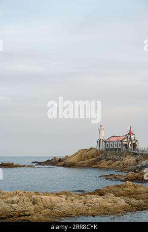 Gijang seaside Jukseong Church Dream Filming Set in Busan, Korea Stock ...