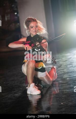 Lindsey Stirling performing at Palau de la Música Catalana, Barcelona ...