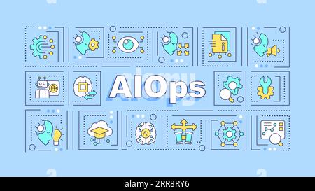 AI ops text with thin linear icons Stock Vector Image & Art - Alamy
