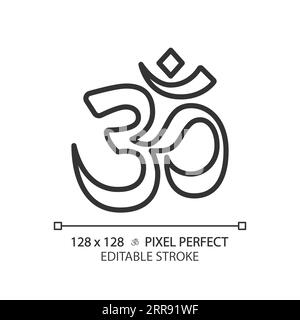 2D customizable om linear icon Stock Vector Image & Art - Alamy