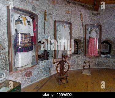 Museum inside Stari Grad Castle (Old Town Castle), traditional clothes ...