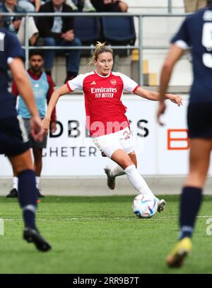 Arsenals no 24 Cloé Lacasse during Wednesday's match between Arsenal ...
