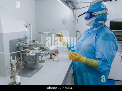 GENERIC STOCK... Staff work inside the AstraZeneca Laboratory in ...