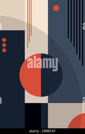 Abstract geometric vector pattern with dynamic rythmic shapes Stock ...