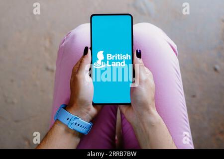 In this photo illustration, the logo of British safety equipment ...