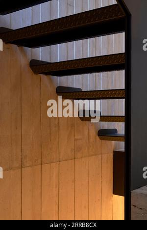 Communal staircase. Edificio Temístocles, Mexico City, Mexico ...
