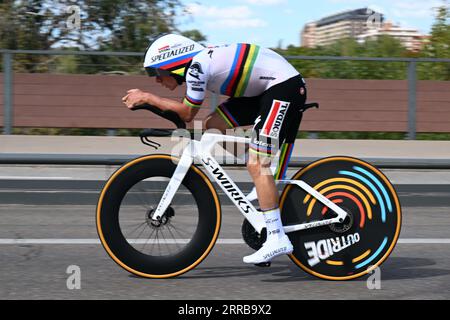 Remco Evenepoel Belgoium Soudal Quickstep World TT Champio Stock Photo ...