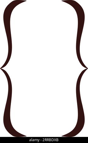 Bracket frame silhouette vector art Stock Vector Image & Art - Alamy