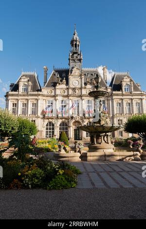 City Hall. Limoges. Capital of the Haute-Vienne department and ...