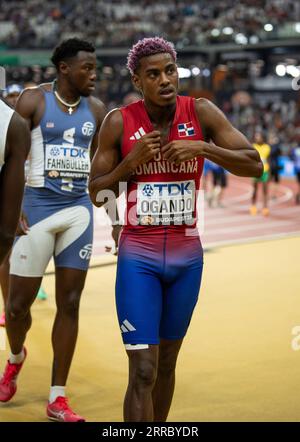 Alexander Ogando of Dominican Republic competing in the Men's 400 Metres during World Athletics ...