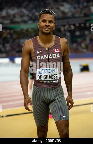 Andre De Grasse running the 200m at the 2019 World Athletics ...