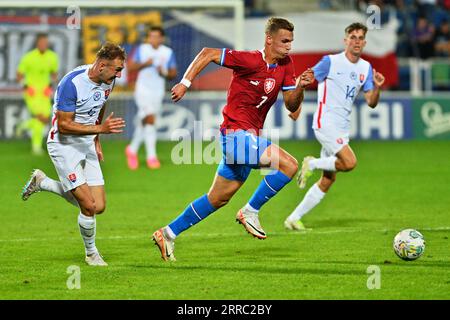 Daniel Fila (Czech Republic U21) celebrates after scoring his teams ...