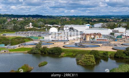 Budds Farm Wastewater Treatment Works, Southern Water sewage treatment ...