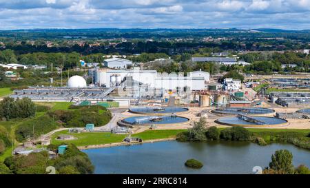 Budds Farm Wastewater Treatment Works, Southern Water sewage treatment ...