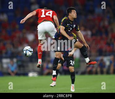 Connor Roberts of Wales during the International Friendly match Wales ...