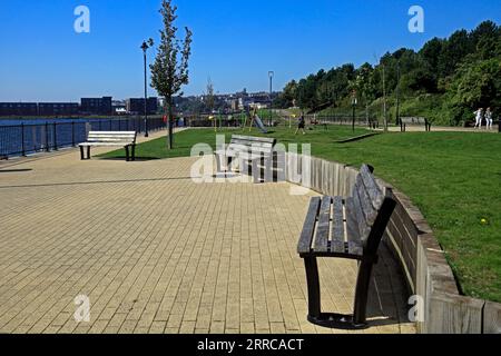 The preserved Old Docks, Barry Island Sept 2023. cym Stock Photo - Alamy