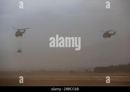 211031 -- BEKAA LEBANON, Oct. 31, 2021 -- Military maneuvers are ...