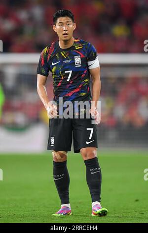 Son Heung-Min of Korea Republic reacts during a FIFA Men’s World Cup ...