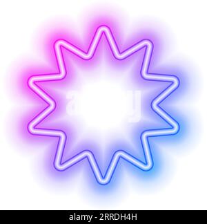 neon multi star frame Stock Vector Image & Art - Alamy