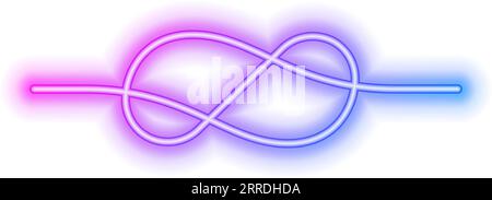 blue neon knot line border Stock Vector Image & Art - Alamy