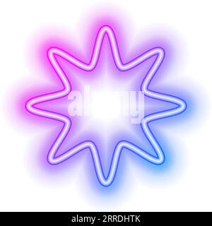 neon multi star frame Stock Vector Image & Art - Alamy