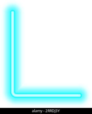 blue neon corner border Stock Vector Image & Art - Alamy