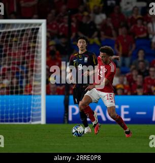 Ethan Ampadu of Wales in action. Wales v Liechtenstein, FIFA World Cup ...