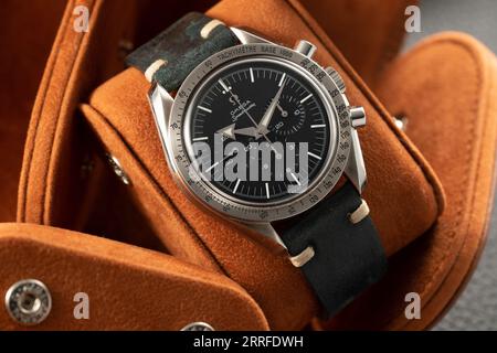 Omega Speedmaster Broad Arrow models Stock Photo - Alamy