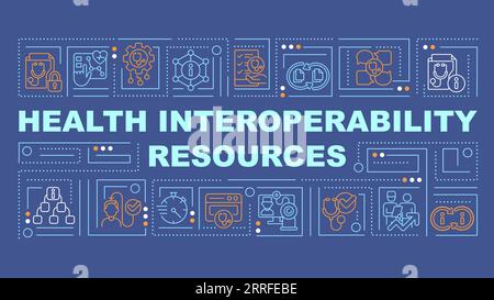 2D HIR text with multicolor line icons Stock Vector Image & Art - Alamy