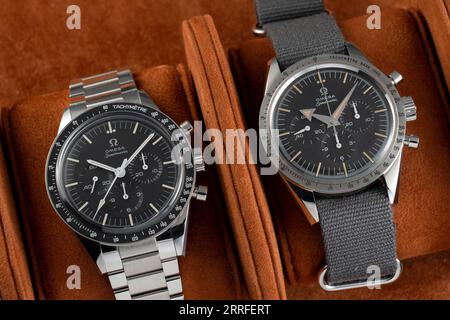 Omega Speedmaster 321 caliber models Stock Photo - Alamy