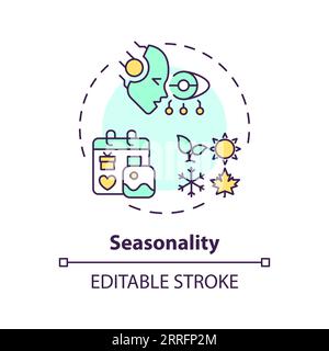 2D customizable seasonality line icon concept Stock Vector Image & Art ...