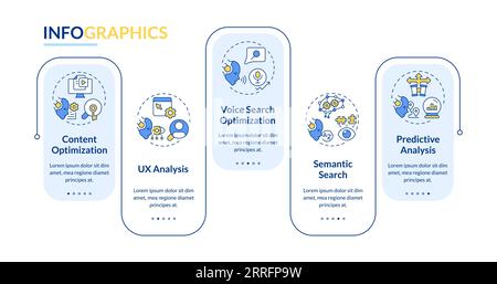 Colorful AI for SEO layout with linear icons Stock Vector Image & Art ...