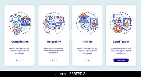 Walkthrough digital currency with thin line icons concept Stock Vector Image & Art - Alamy