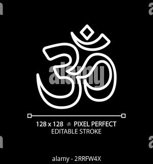 2D customizable om linear icon Stock Vector Image & Art - Alamy