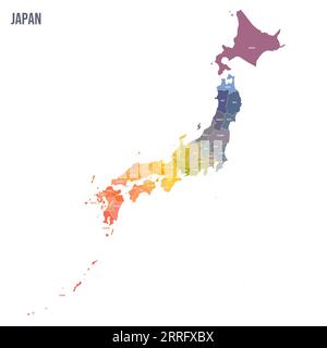 Simple Political Map Of Japan Regions Japan Wikipedia