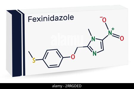 Fexinidazole antiprotozoal drug molecule. Skeletal formula Stock Vector ...