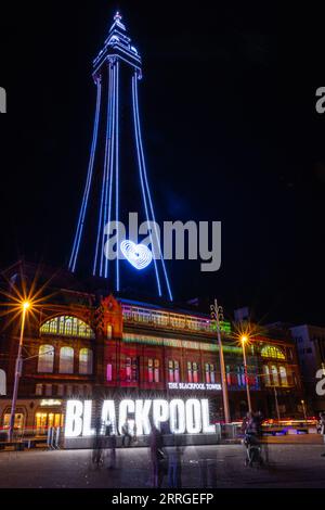 Blackpool Illuminations sign Stock Photo - Alamy