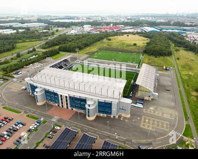 Aerial drone view of Falkirk Stadium Stock Photo - Alamy