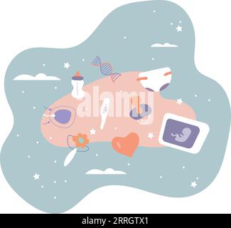 Pregnancy test icon in cartoon,black style isolated on white background ...