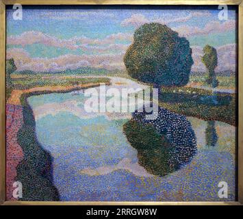 Landscape with Canal (1889) painting by Jan Toorop (1858-1928 ...