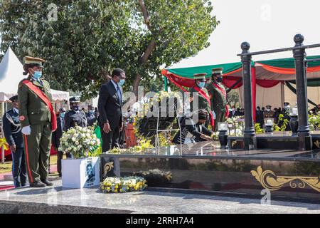 220617 -- LUSAKA, June 17, 2022 -- Family members of Zambia s founding ...