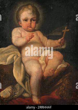 The Christ Child Holding a Cross, 17th century Stock Photo - Alamy