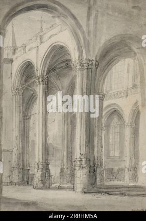 Fire in Amsterdam, Netherlands, 17th century illustration. Entitled The ...