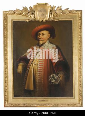 'Gustav II Adolf' by Merian is a 17th-century engraving depicting the ...
