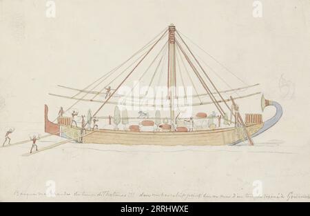 Ancient Egyptian sailing ship, 15th century BC Stock Photo - Alamy