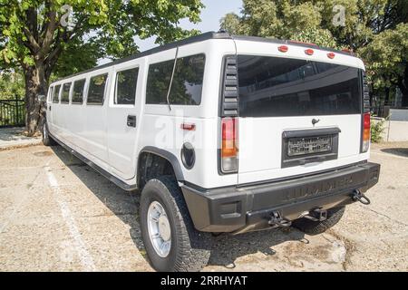 An extra long stretch Hummer limo in Bulgaria Stock Photo - Alamy