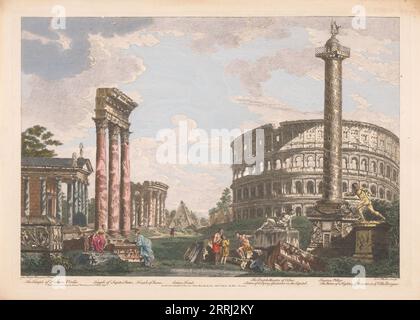 The Temple of Jupiter Stator, Ancient Rome, area of the Roman Forum ...