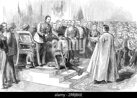 the ceremony of dubbing a knight Stock Photo - Alamy
