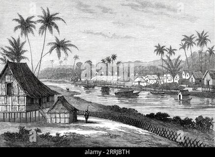 The Expedition against the Malays: the British Force ascending the ...