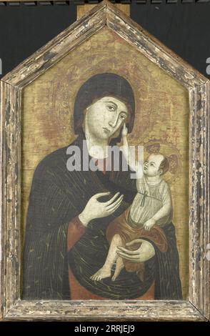 The 'Crevole Madonna' by Duccio di Buoninsegna is a delicate depiction ...
